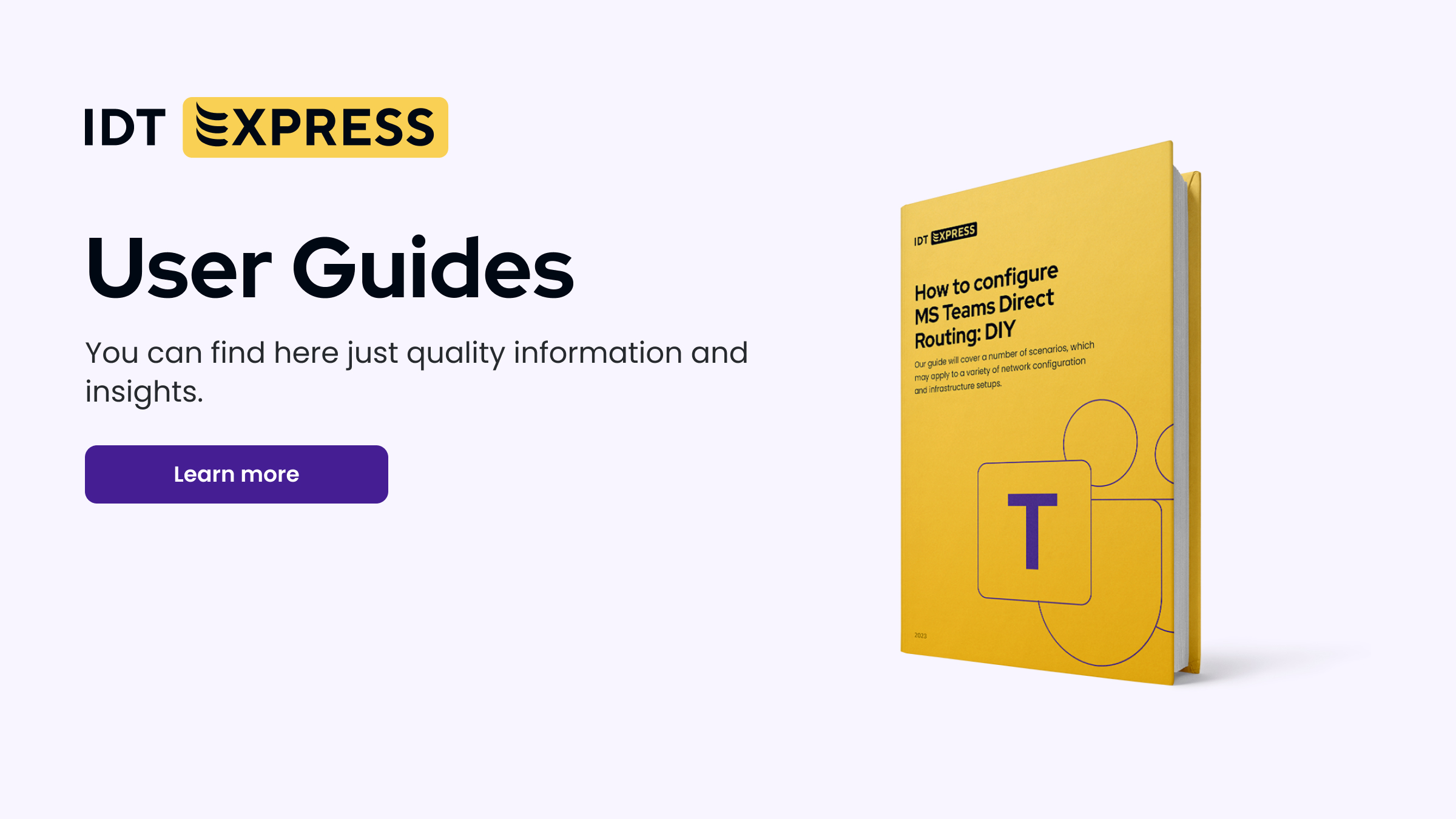 User Guides - IDT Express